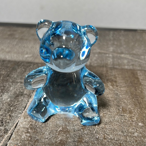 Oneida | Accents | Vintage Oneida Crystal Blue Bear Full Lead Crystal ...